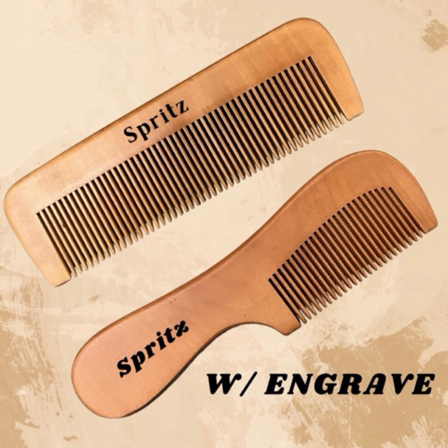 (PERSONALIZED) Wooden Hair Comb w/ Laser Engrave | Shopee Philippines