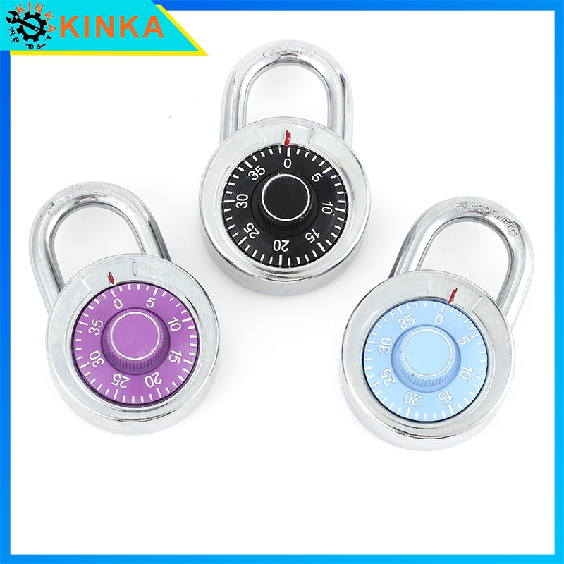 Coded Padlock Password Turntable Portable Combination Digit 50MM Rotary ...