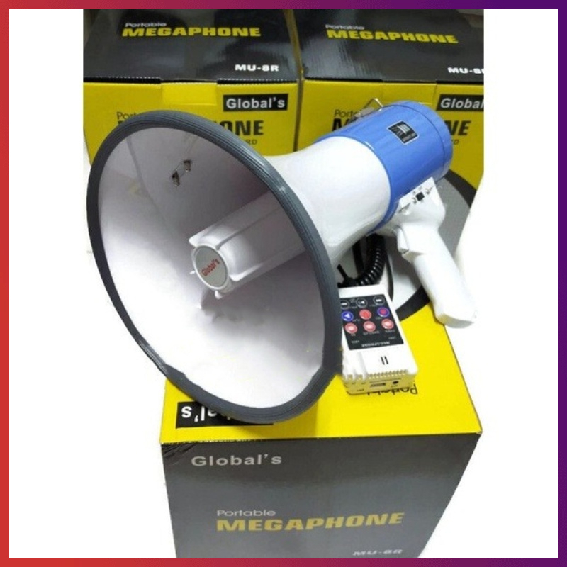 High Power Handheld Megaphone with Microphone 50Watts SMP-V16-50BT ...