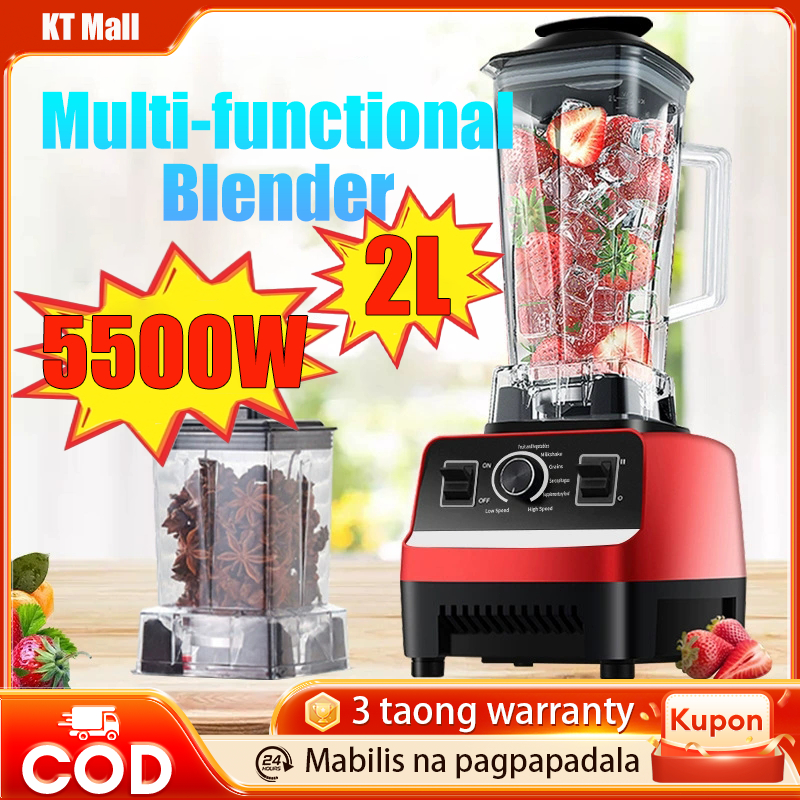 Blender Heavy Duty 1.5-2.5L 5500W Blender for Shake Multifunctional ...