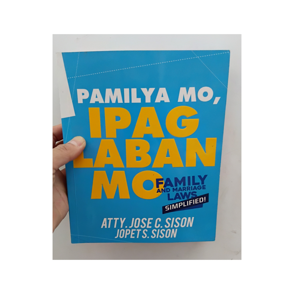 Pamilya Mo Ipag Laban Mo (Family and Marriage Laws Simplified ) | Shopee Philippines