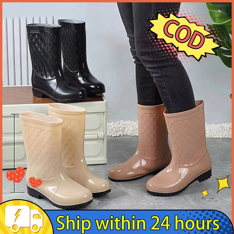 High Quality medium Rain Boots for Women Fashion Style Rain Shoes ...