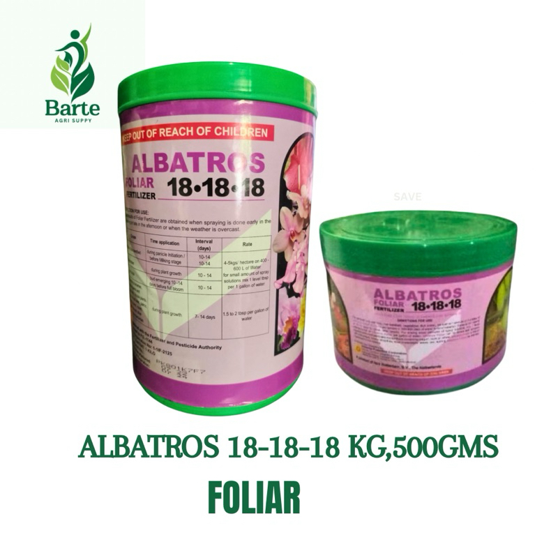 Albatros Foliar Fertilizer 18.18.18 (500gms | Shopee Philippines