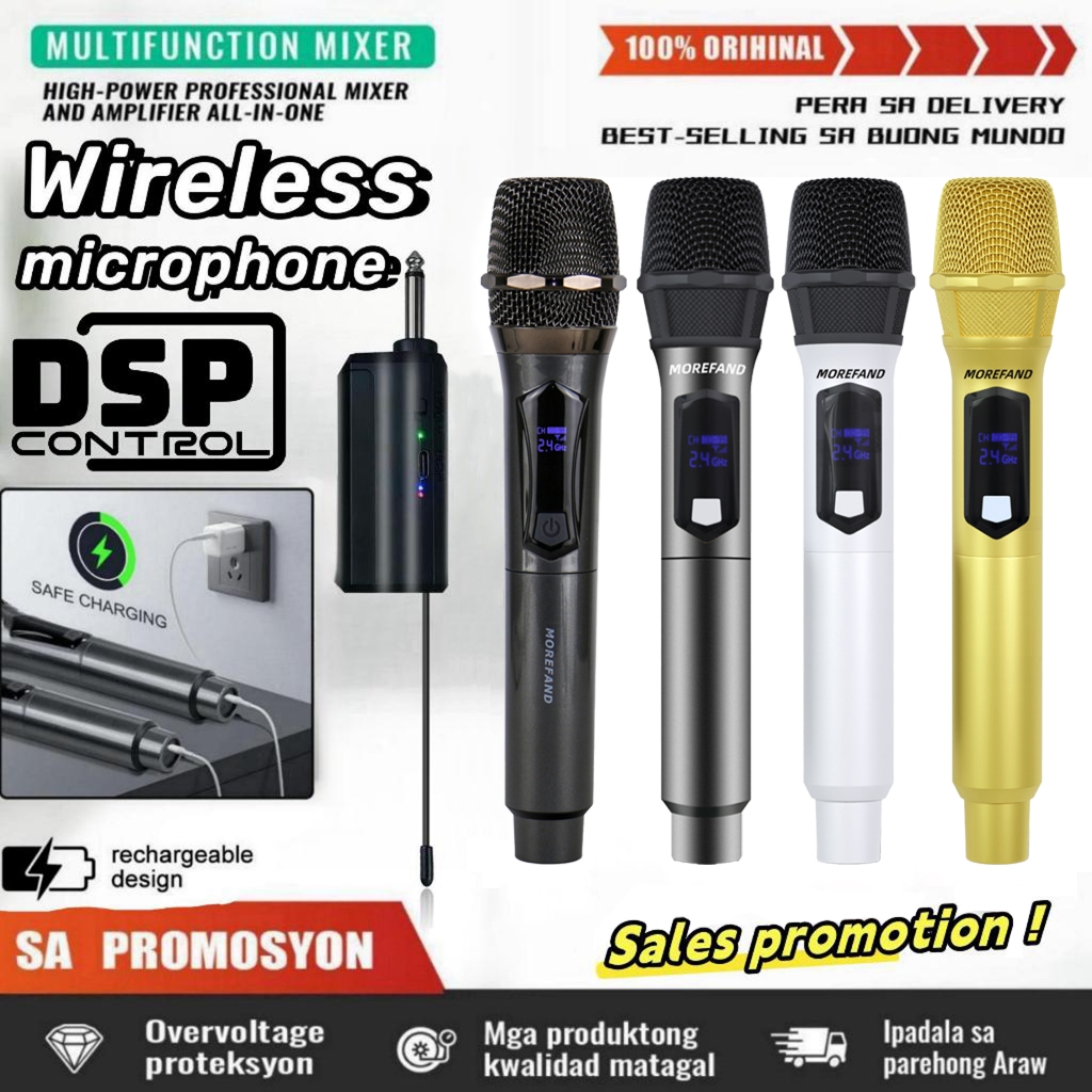 Wireless Microphone rechargeable for videok HD sound handheld Original ...