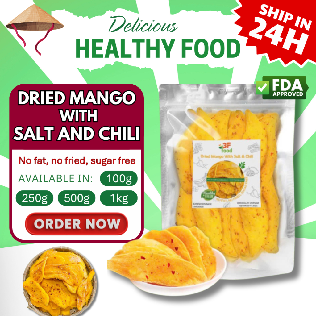 DRIED MANGO WITH SALT AND CHILI of 3F Dried Mango Salt Chili Spicy ...