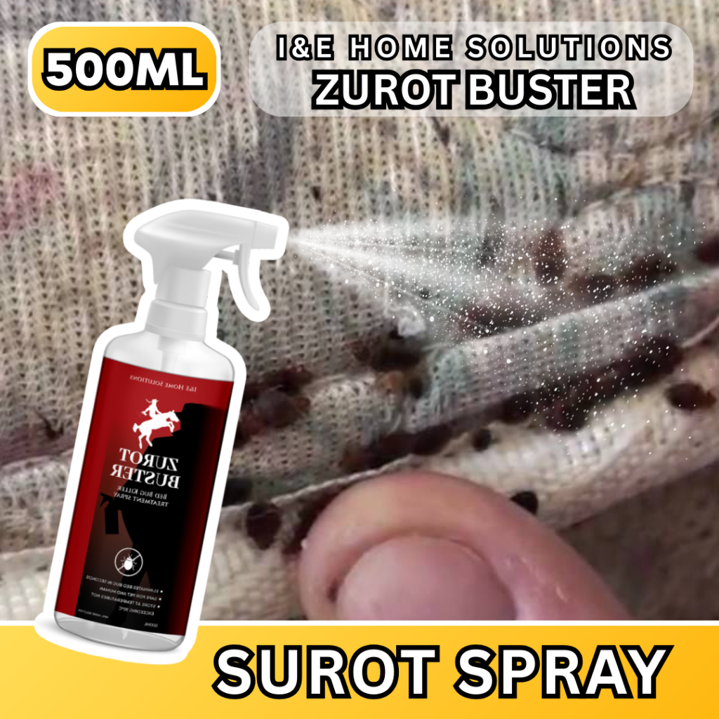 Zurot Buster Goodbye Bedbug Surot Killer Spray Pamatay surot 500ml Eco ...