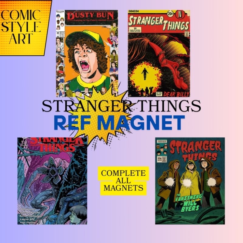 Stranger Things Magnet Set – Comic Style Art Edition | Shopee Philippines