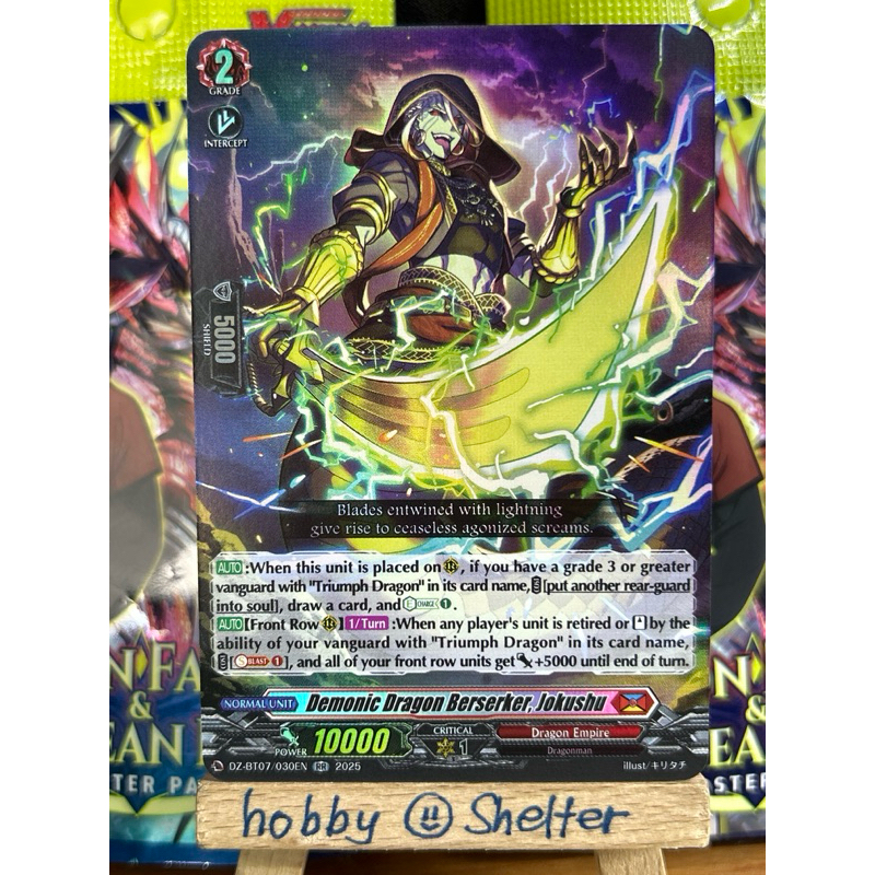 Demonic Dragon Berserker, Jokushu (DZ-BT07 30 RR Dragon Empire) Cardfight Vanguard [Triumph ...