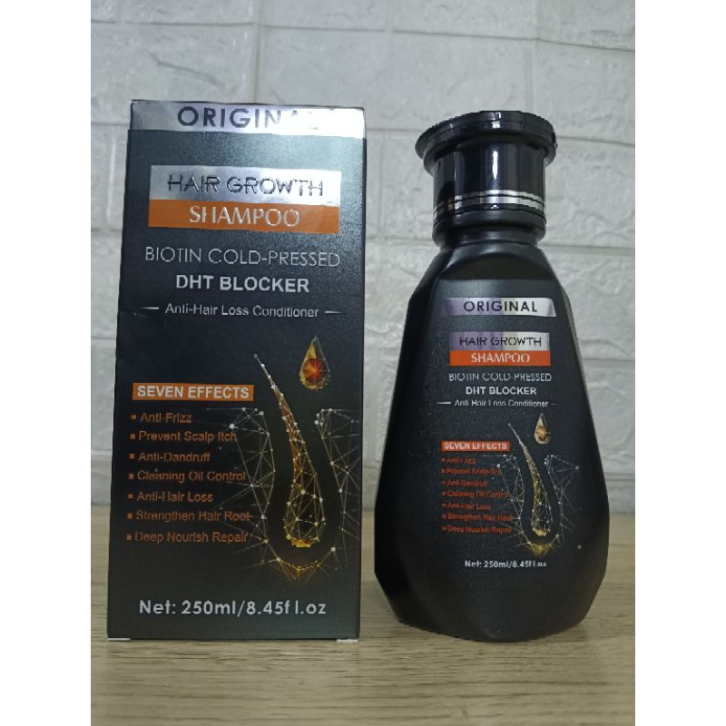 Hair Growth Shampoo Biotin Cold Pressed DHT Blocker.Anti hair loss ...