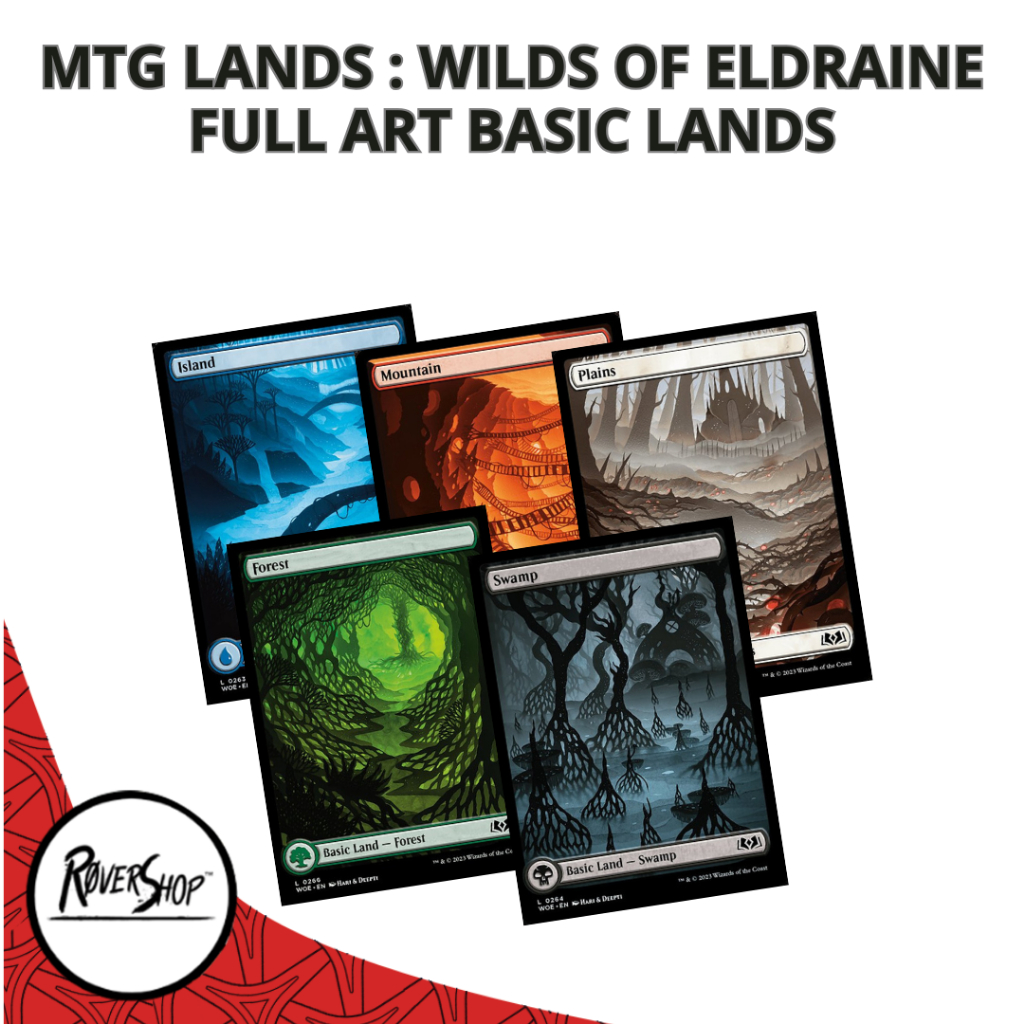 Magic The Gathering MTG Lands : Wilds of Eldraine Full Art Basic Lands ...