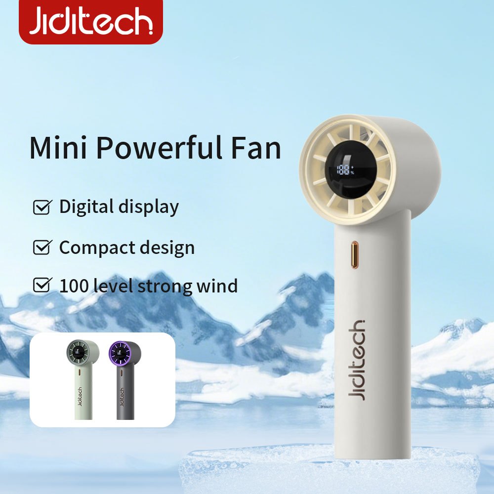 Jiditech Portable Handheld Turbo Fan 100 Gear High-Speed Fan Mini Fan ...