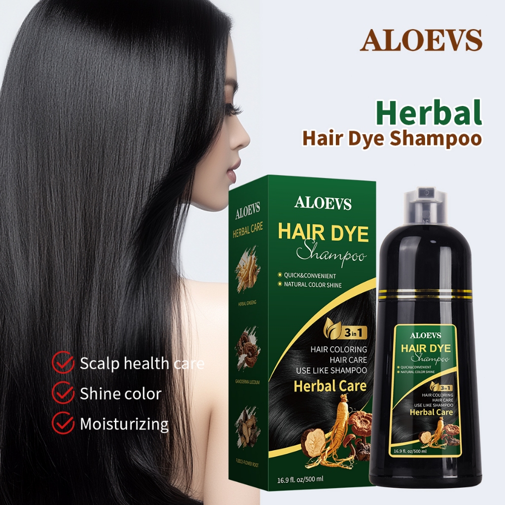 100% Original Herbal Hair Dye Shampoo Natural And Organic Ingredients ...