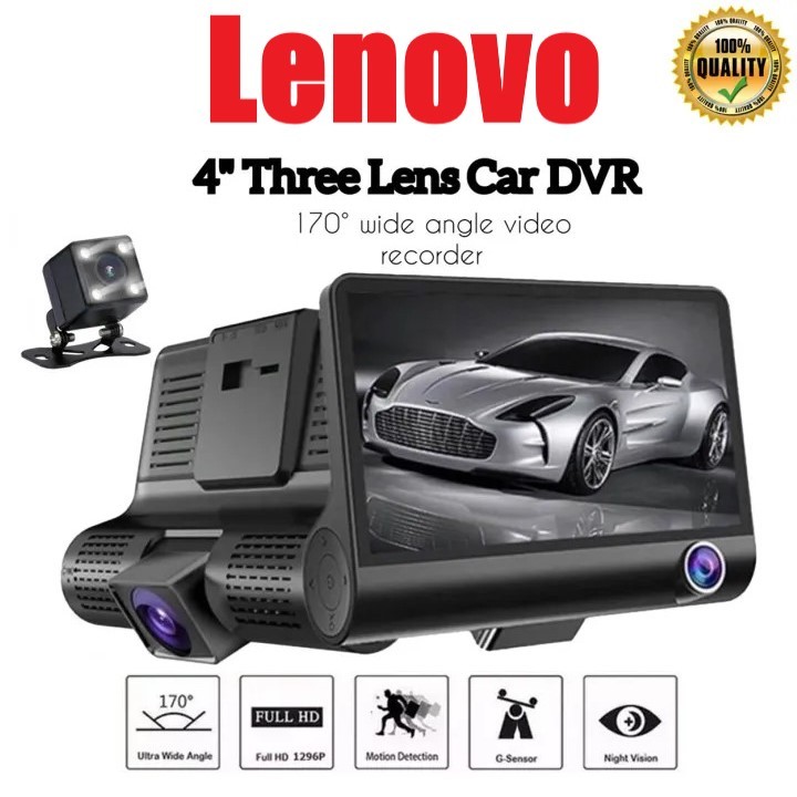10-Year Warranty Lenovo Dash Cam For Car Dashcam Front And Back With ...