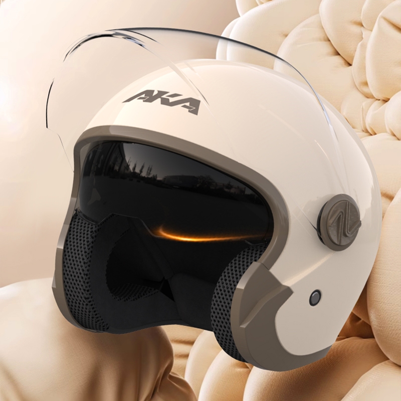 AKA807 series helmet high definition double mirror brown lens helmet ...