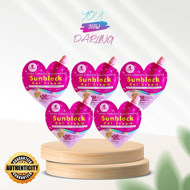 AUTHENTIC Perfect Skin Sunblock Gel Cream 15g SPF45+ | Shopee Philippines