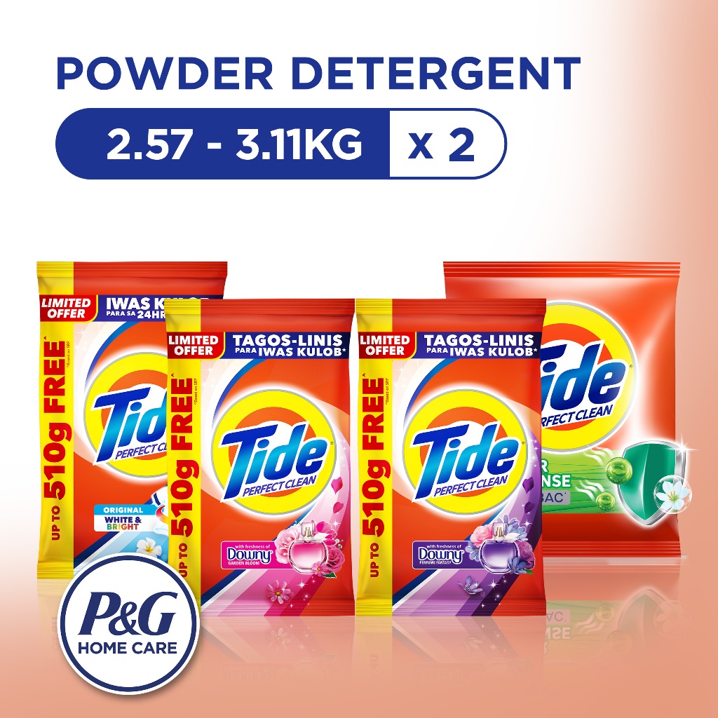Tide Powder Detergent Perfume Fantasy Original Garden Bloom Antibac 2. ...