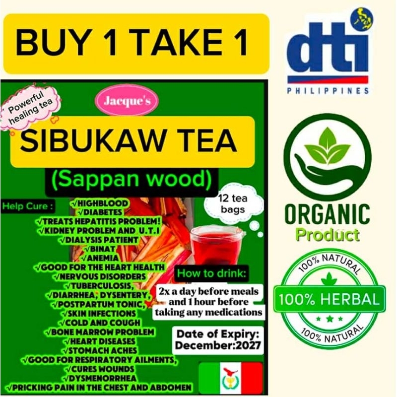 SIBUKAW TEA (SAPPAN WOOD) BUY 1 TAKE 1 | Shopee Philippines