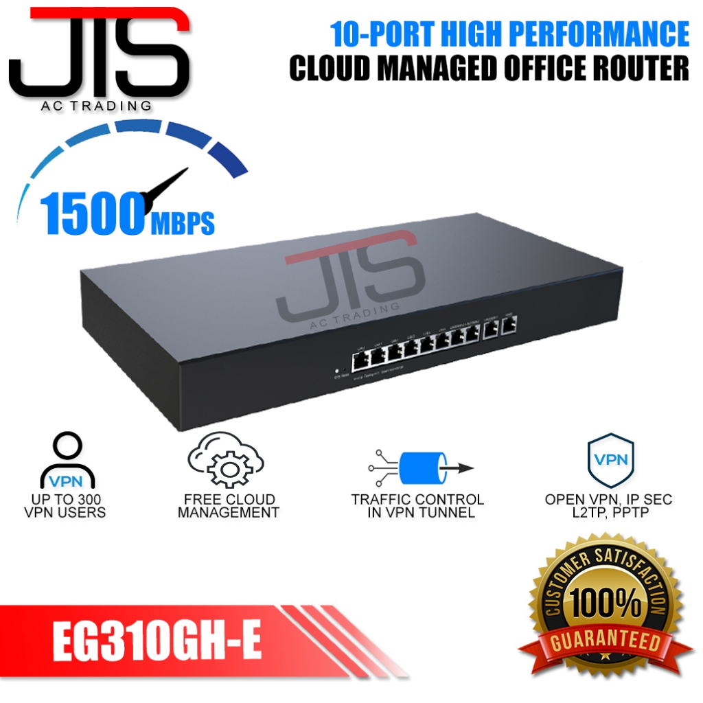 EG310GH-E 10-PORT HIGH PERFORMANCE CLOUD MANAGED ROUTER | Shopee ...