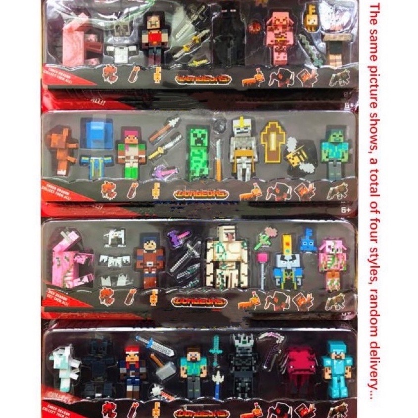 Minecraft 2 Creeper Steve TNT Action Doll Colorful Creative Building ...