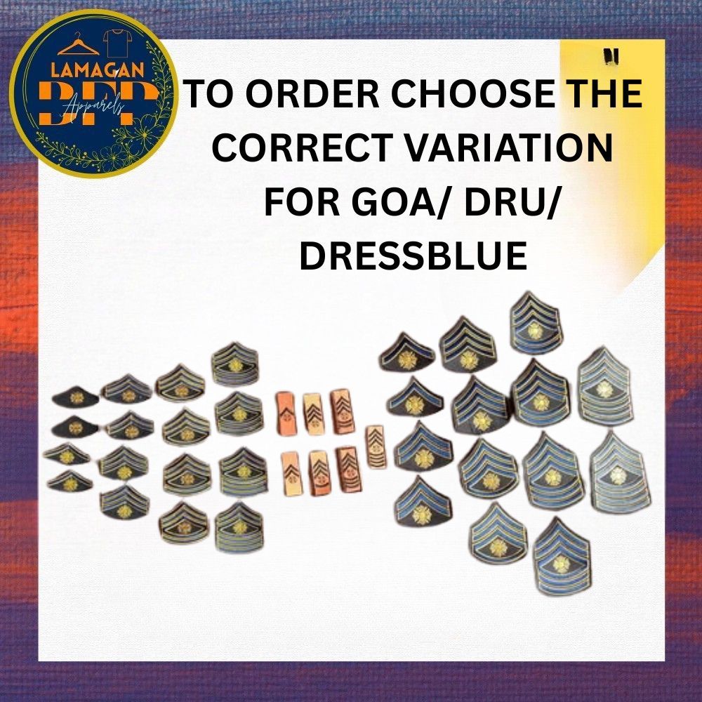 bfp ranggo rank patch dress blue, goa, tangerine | Shopee Philippines