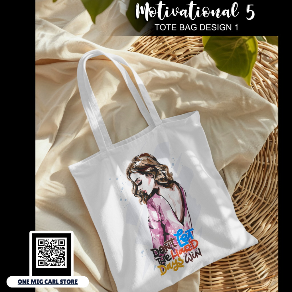 Motivational Tote Bag 12x14 - Ver.5 (LIMITED EDITION) | Shopee Philippines