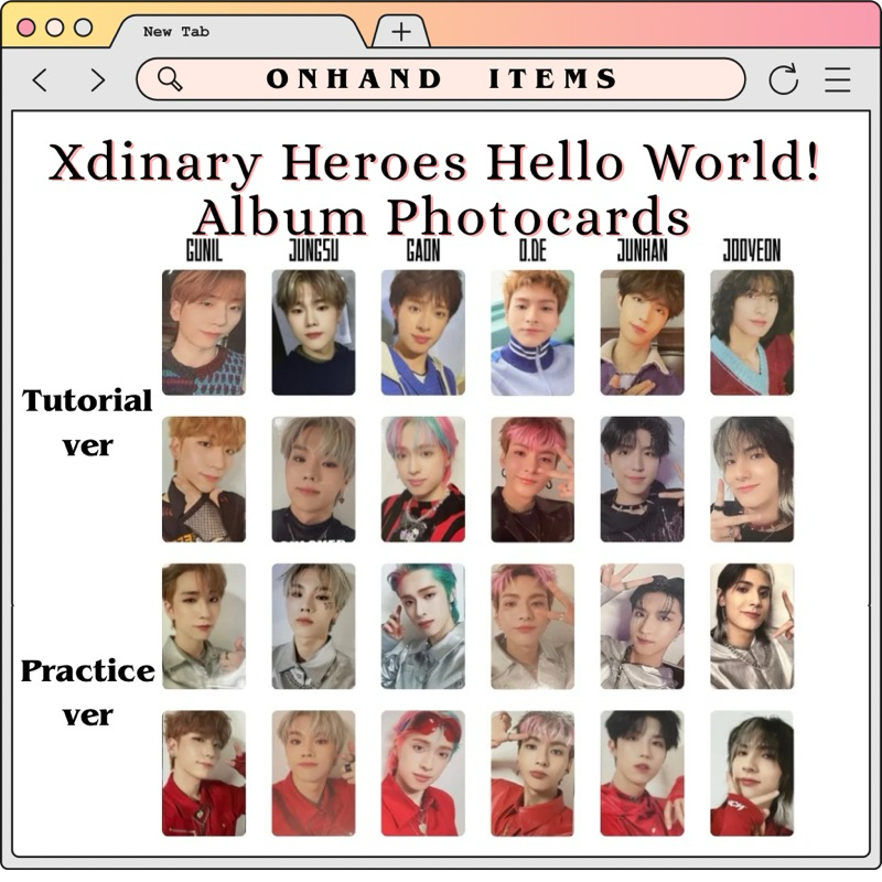 Xdinary Heroes Hello World Album Photocards (READ DESCRIPTION ...