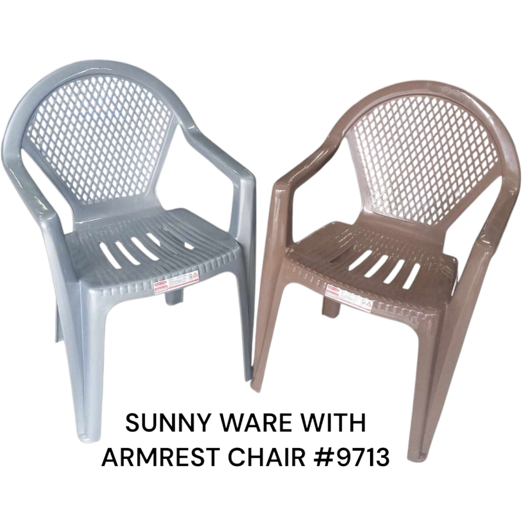 MONOBLOC CHAIR (#9713) SUNNY WARE MONOBLOC CHAIR WITH ARM REST | Shopee ...