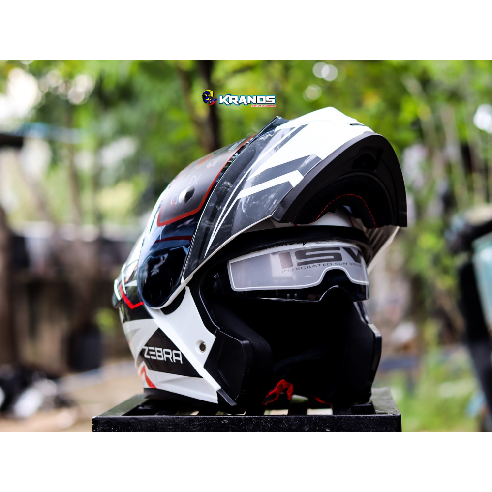 ZEBRA 113 Ritzy Modular Dual Visor Helmet Full Face for Motorcycle Men ...