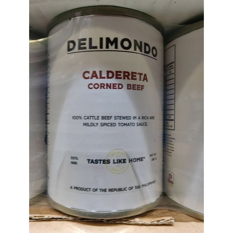 Delimondo Caldereta Corned Beef 380g / 260g | Shopee Philippines