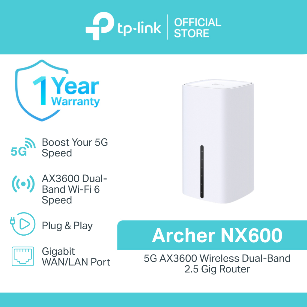 TP-Link | Archer NX600 | 5G | AX3600 | Wi-Fi 6 | Wireless | Dual-Band | Gigabit | Router ...