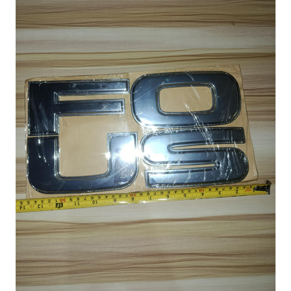 FUSO EMBLEM LETTERS CHROME & GOLD | Shopee Philippines