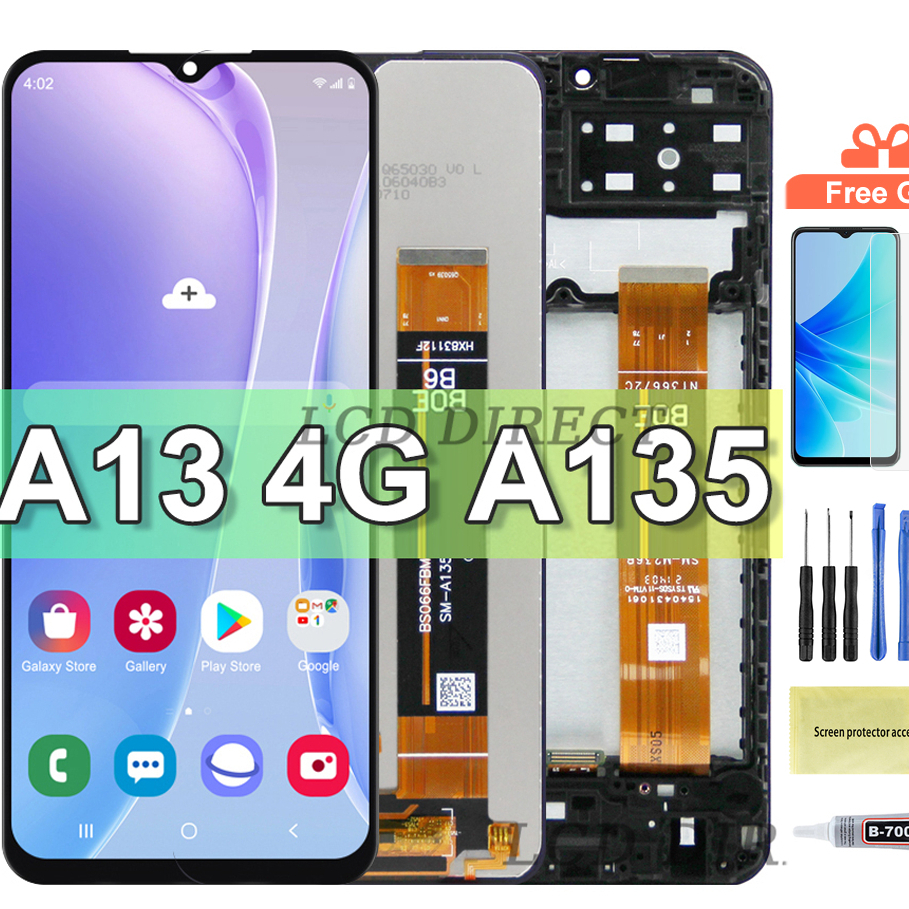 LCD Screen For Samsung Galaxy A13 4G / A13 5G A135 A136 LCD Display Touch Screen with Frame ...