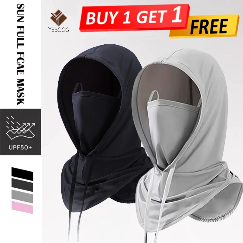 YEBOOG BUY 1 GET 1 Sun Full Face Mask & Neck Cover Hat Outdoor Full ...
