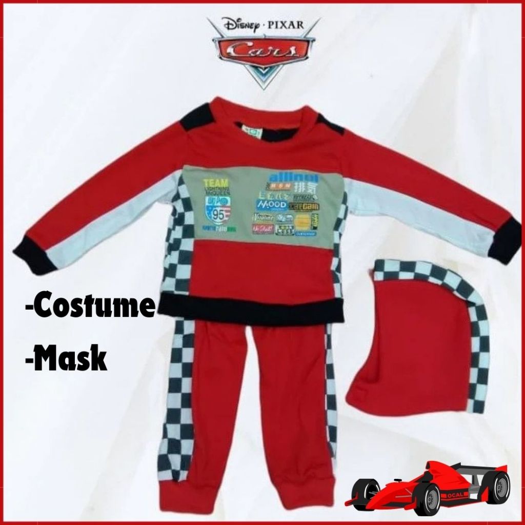 [BPN] Kids Racing Car Costume Child Speedster Outfit for Boys Halloween ...