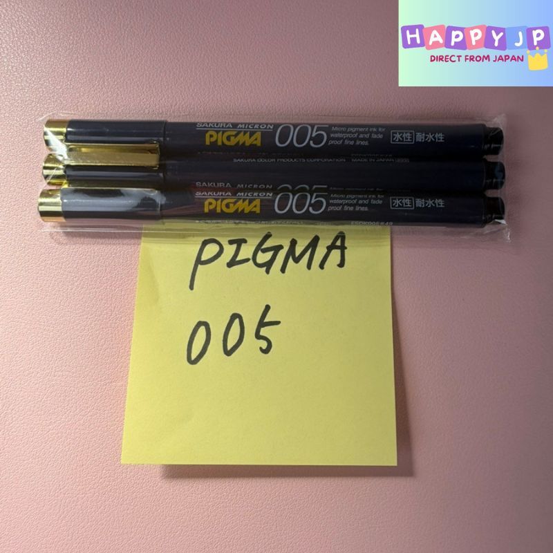 Sakura Pigma Black 005 3-Pack Water-Based Pens Milli Pen Drafting Pen ...