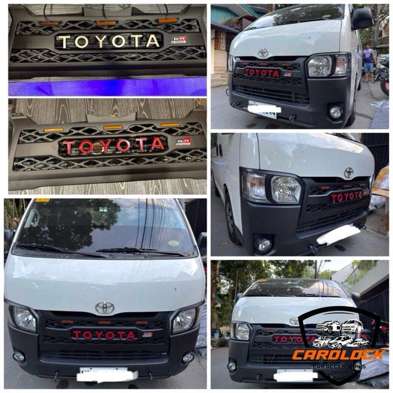 Toyota Hiace Commuter 2014 - 2019 Front Grill with Light | Shopee ...