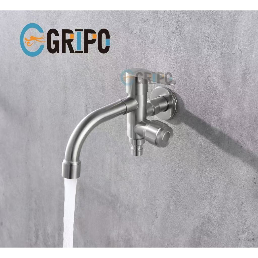 GRIPO High End 304 Stainless Rotatable 2 Way Faucet Dual Water flow ...