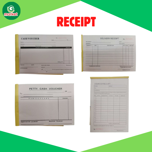 CARBONIZED RECEIPT/ 2PLY-3PLY/ PETTY CASH/CASH VOUCHER/DELIVERY RECEIPT ...