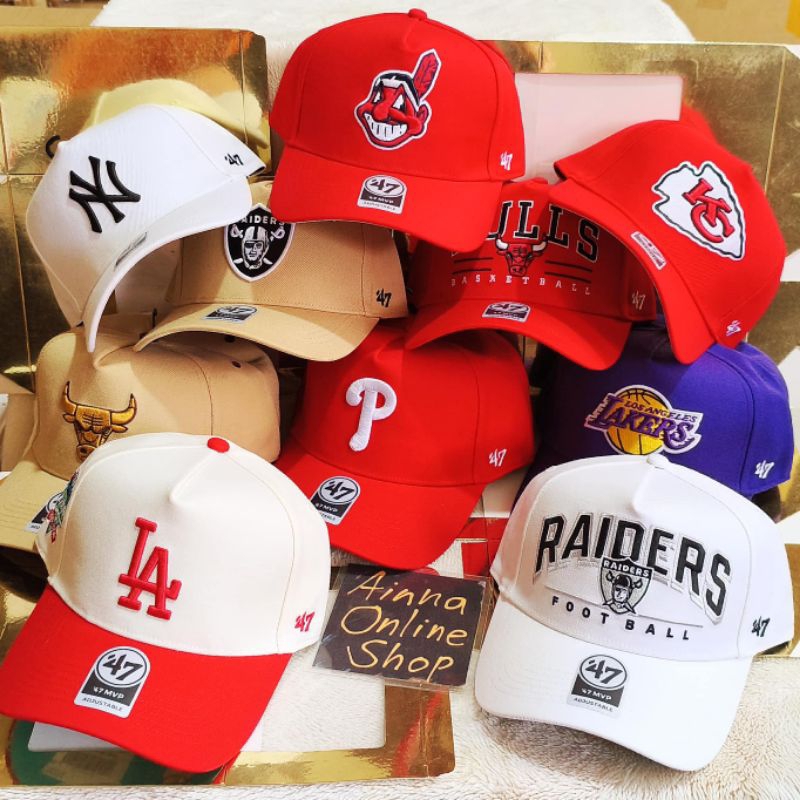 ORIGINAL 47 Brrand AFRAME cap assorted snapback | Shopee Philippines