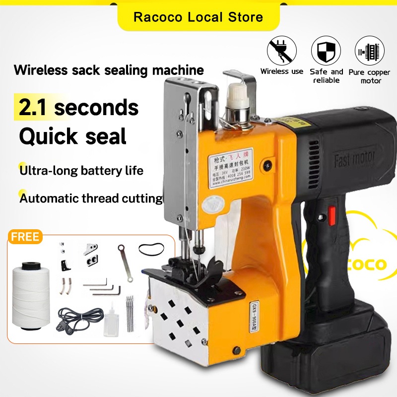 36V Cordless Sewing Machine Portable Gunny Bag Woven Bag Sewing Machine ...