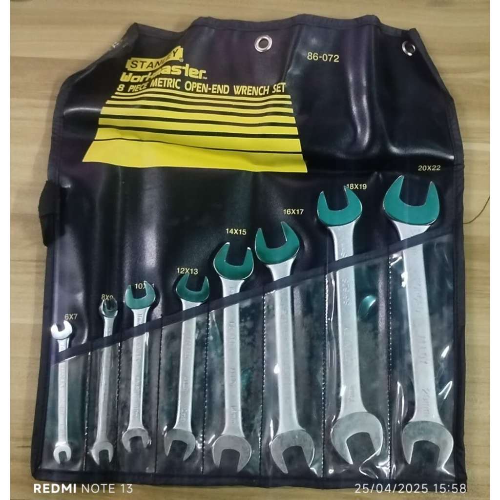 Japan Surplus Stanley 8PCS Metric Open-End Wrench Set 6mmx22mm (86-072 ...