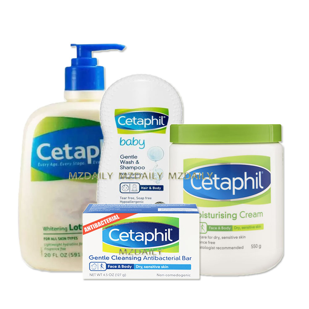 ( 4 IN 1 ) CETAPHIL Lotion 591ml + Wash & Shampoo 230mL + MOISTURISING ...