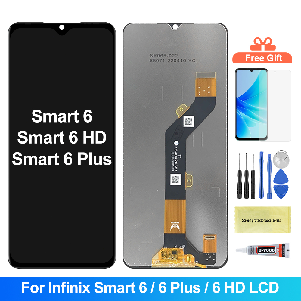 TFT For Infinix Smart 6 Plus Smart 6 HD X6823 X6511 X6511 Lcd Touch Screen Display Replacement ...