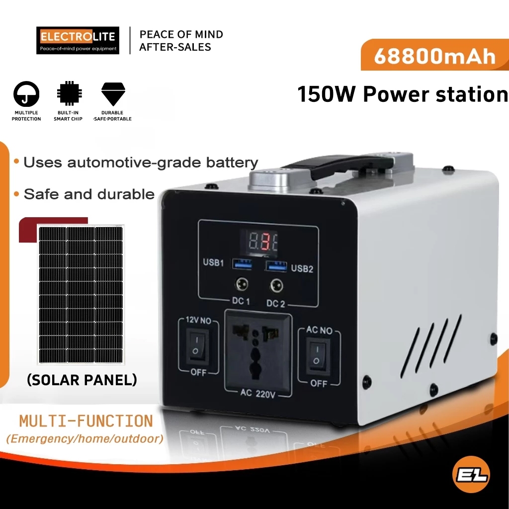 Portable 68800mAh Large Capacity Power Station 150W /220V ...