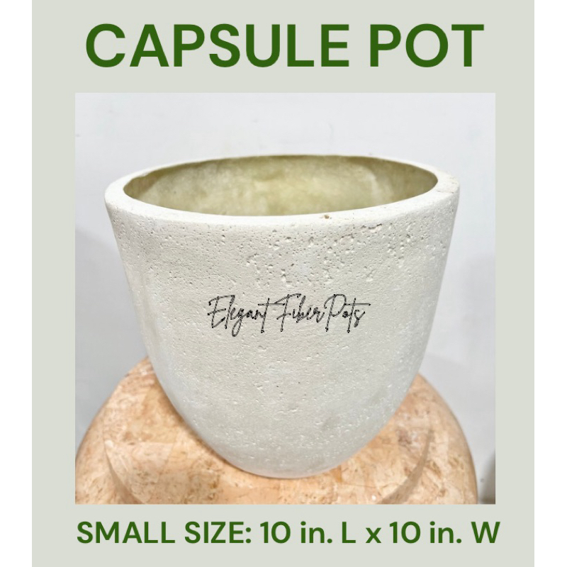 Capsule Fiber Pot (1 Set per checkout) 10in 15in 18.5in sizes | Shopee ...