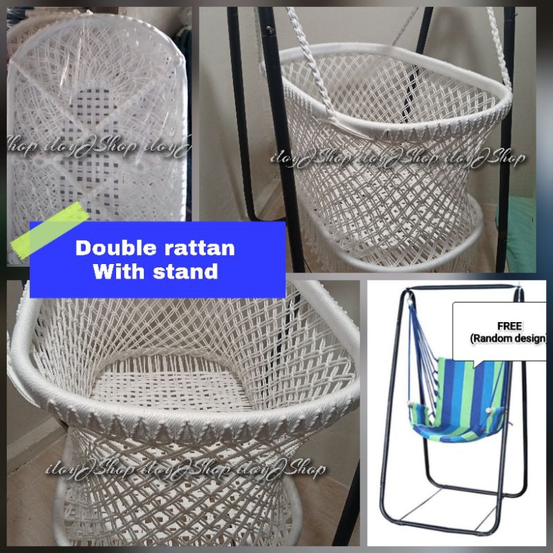 DUYAN for baby XXL SIZE w/stand special (DOUBLE rattan) | Shopee ...
