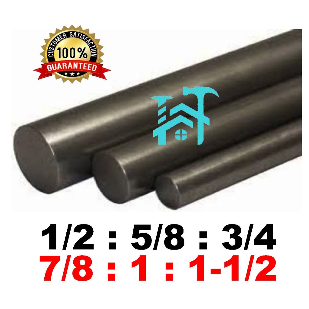 STEEL SHAFTING SOLID ROUND BAR 1/2. 5/8. 3/4 (SOLD FER FOOT) | Shopee Philippines