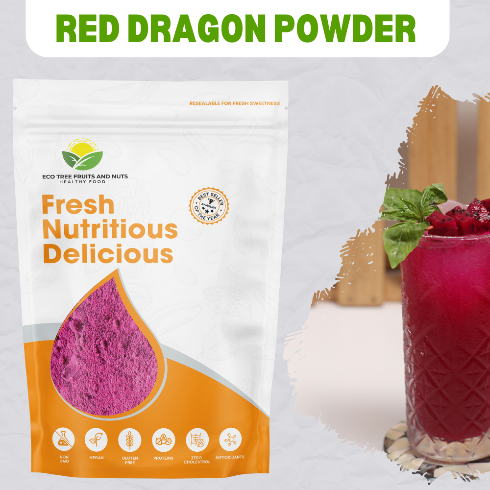 Red Dragon Fruit Powder (100g - 250g) | Natural Superfood for Smoothies ...