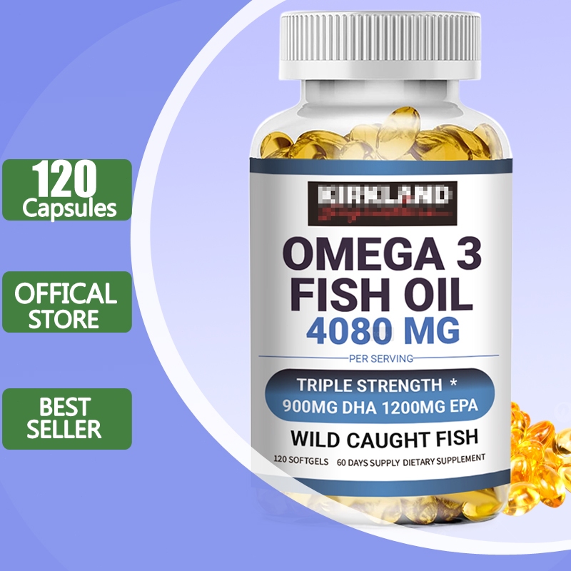 Fish Oil Supplement Omega 3 Fish Oil 4080mg Per Serving (Epa 1200mg ...