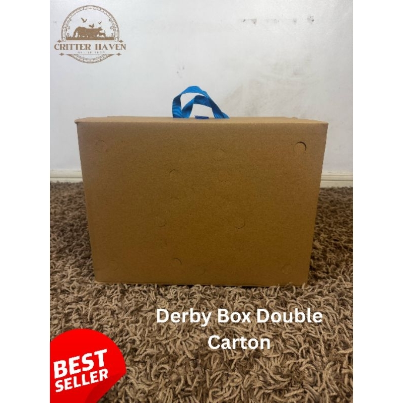 Derby Box Double Carton / Brown color/ Sabong / Trainer box / Pigeon ...